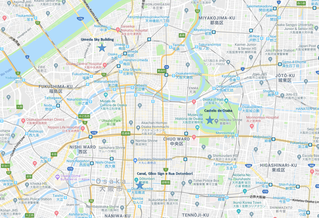 Osaka Map - Sempre Entre Viagens